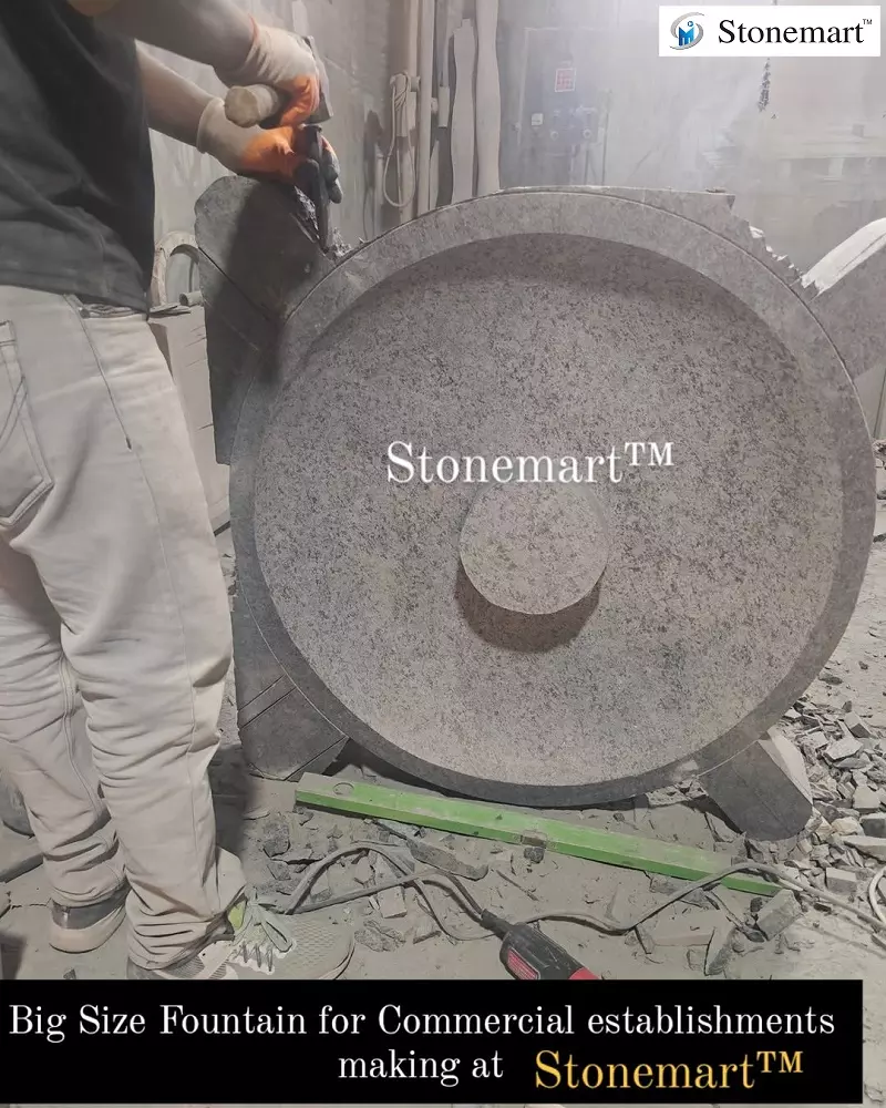 Manufacturing Large Size Black Granite Stone Urli Water Fountain For ...