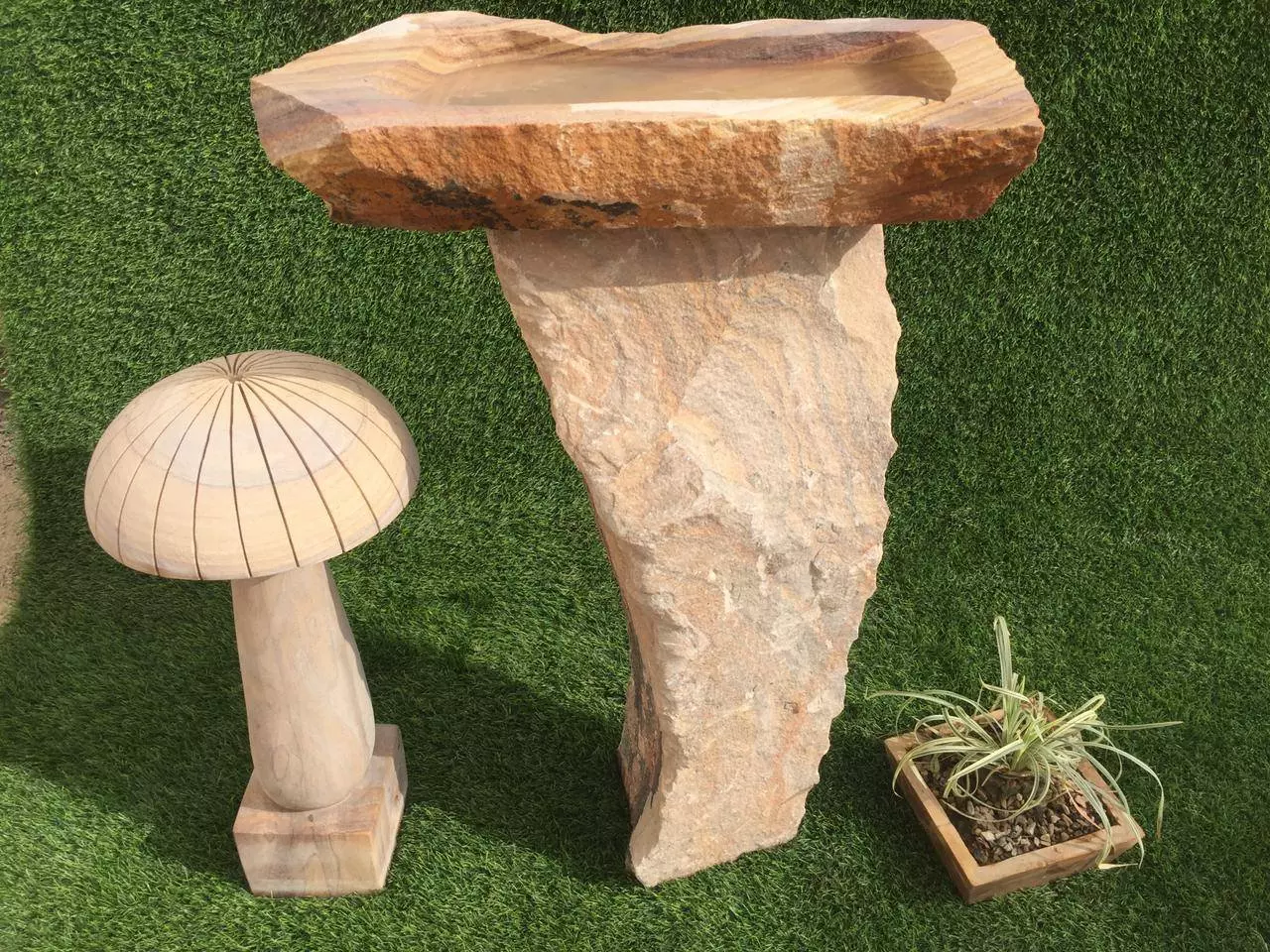 2 Feet Stone Birdbath - stonemartindia.com