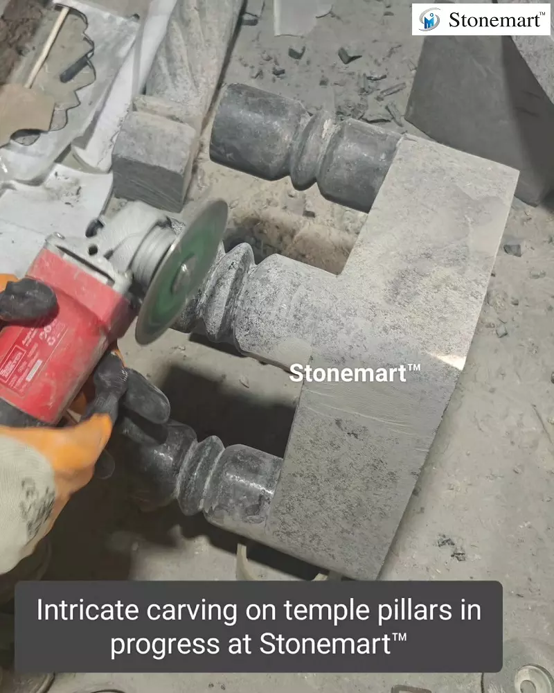 Manufacturing Black Granite Stone Temple With Intricate Carvings For ...