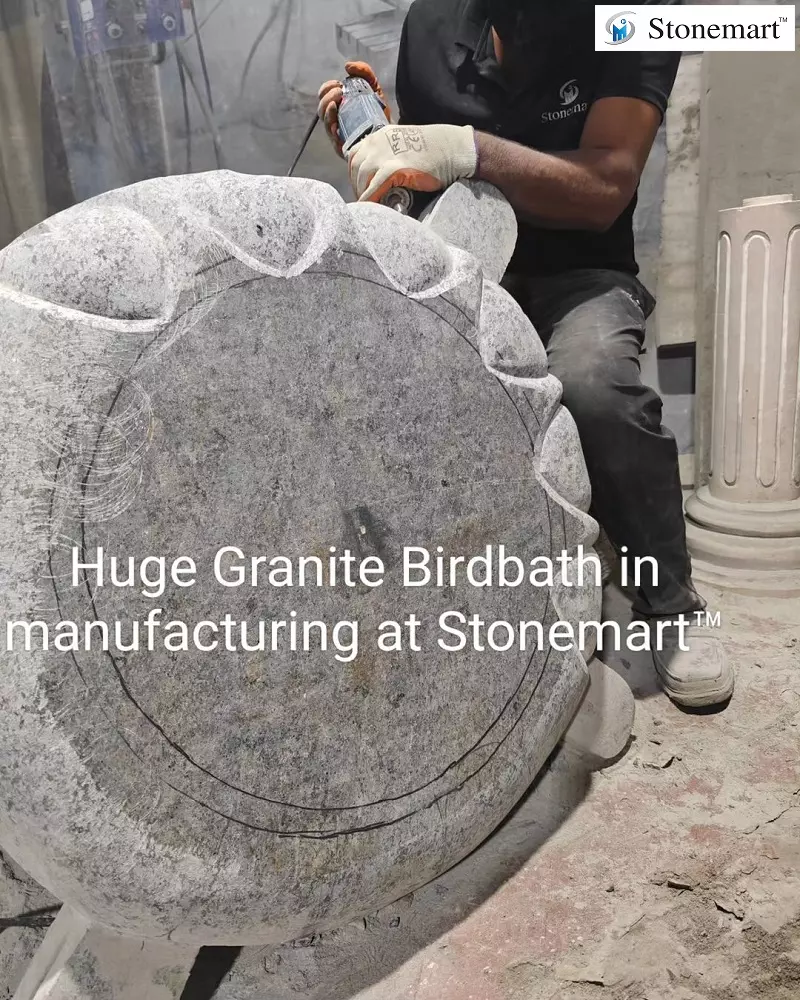 Manufacturing 39 Inch, 200 Kg Granite Urli Water Feature With 4 Candle ...
